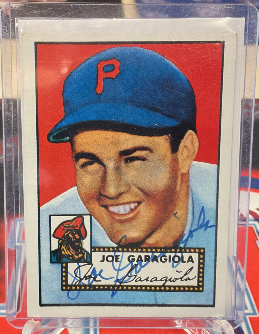 1952 Topps Baseball Reprint Joe Garagiola Hand Signed Autograph W ...