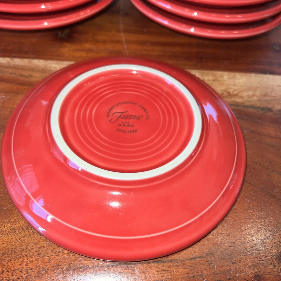 Fiestaware Scarlet Red Saucer 5 7/8” | eBay