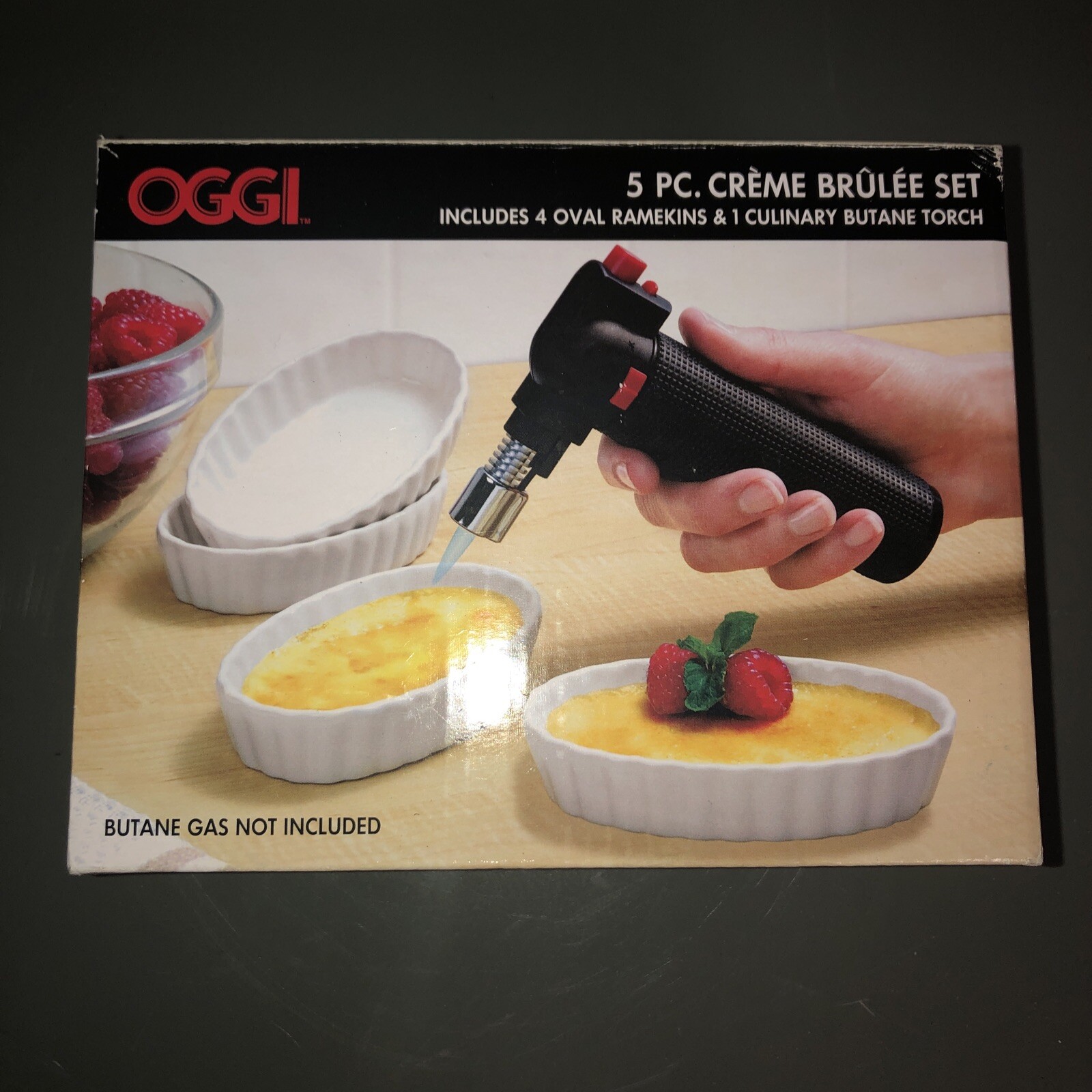 OGGI Creme Brulee Set New in Box Culinary Butane Caramelizing Torch ...