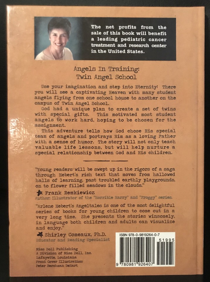 Angels in Training by Arlene Hebert (2009, Hardcover) VGC Signed Twin ...