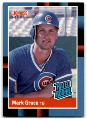 1988 Donruss Rated Rookie Mark Grace Rookie Chicago Cubs #40 | eBay