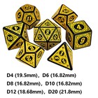 D4 D6 D8 D10 7-Die For TRPG DND Dice Set Game Accessory Glitter ...