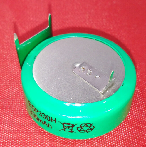 Button cell (Battery) NiMH, PCB Horizontal Mounting 1.2V 300mAH (Coin ...