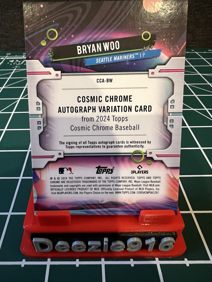 2024 Topps Cosmic Chrome Bryan Woo on-card Auto Seattle Mariners #CCA ...