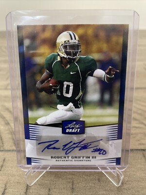 2012 Leaf Draft Auto Blue Robert Griffin III #RG3 Rookie Auto RC ...