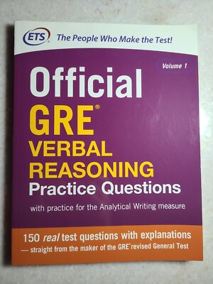 Official GRE Verbal Reasoning Practice Questions by Educational Testing ...