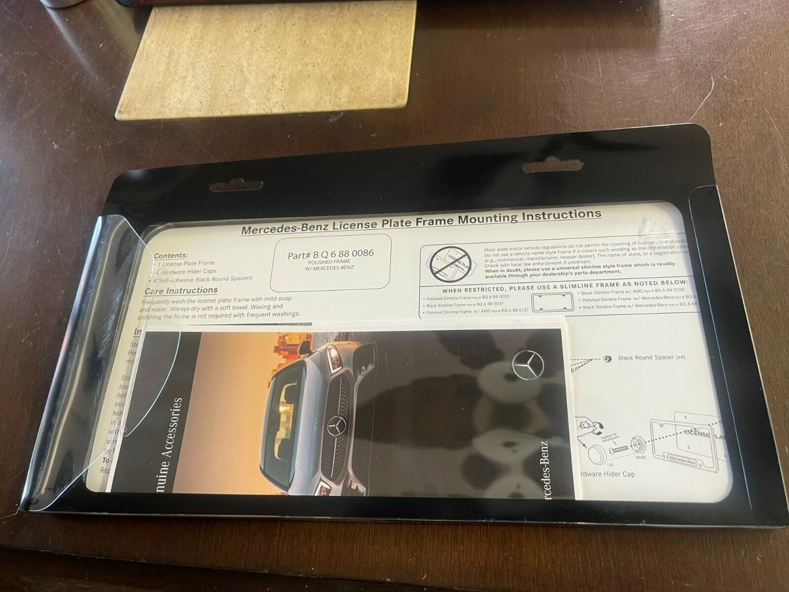 Mercedes Benz Car Accessories For Sale Metal Licence Plate Frames ...
