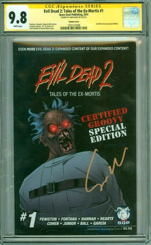 EVIL DEAD 2 #1 CGC 9.8 SS SIGNATURE SIGNED SAM RAIMI SPIDERMAN DOCTOR ...
