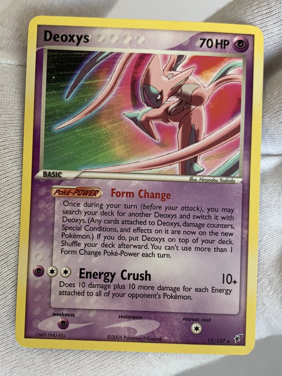 Deoxys Pokemon Card Ex