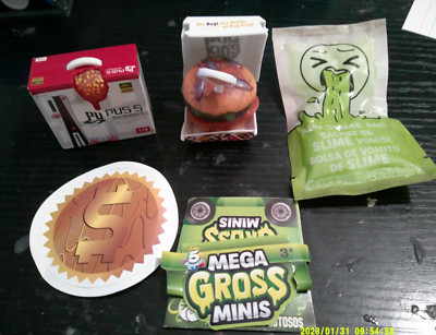 NEW Zuru 5 Surprise MEGA GROSS Minis BUG KING BURGER & PUS PUSS STATION ...