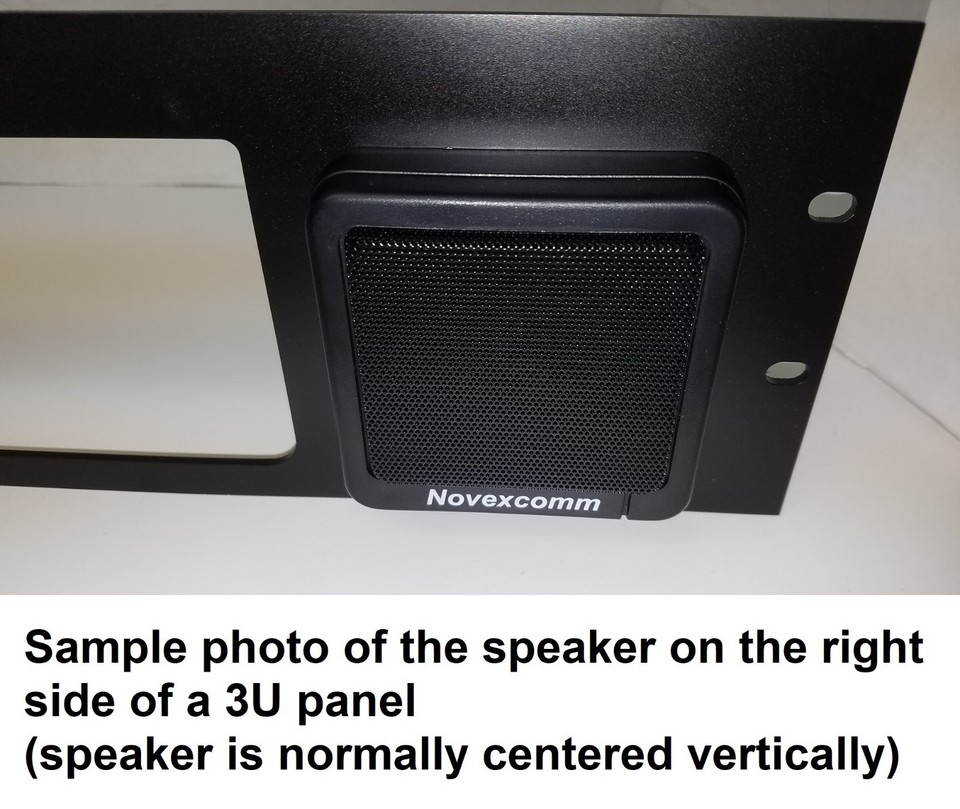 3U RACK PANEL for ICOM IC-7300 with Options - SPEAKER, 30A PS, MIC CLIP ...