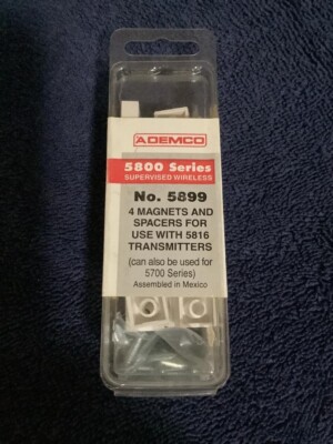 Ademco Honeywell 5800 Series 4 Magnets & Spacers New No. 5899 For Use ...