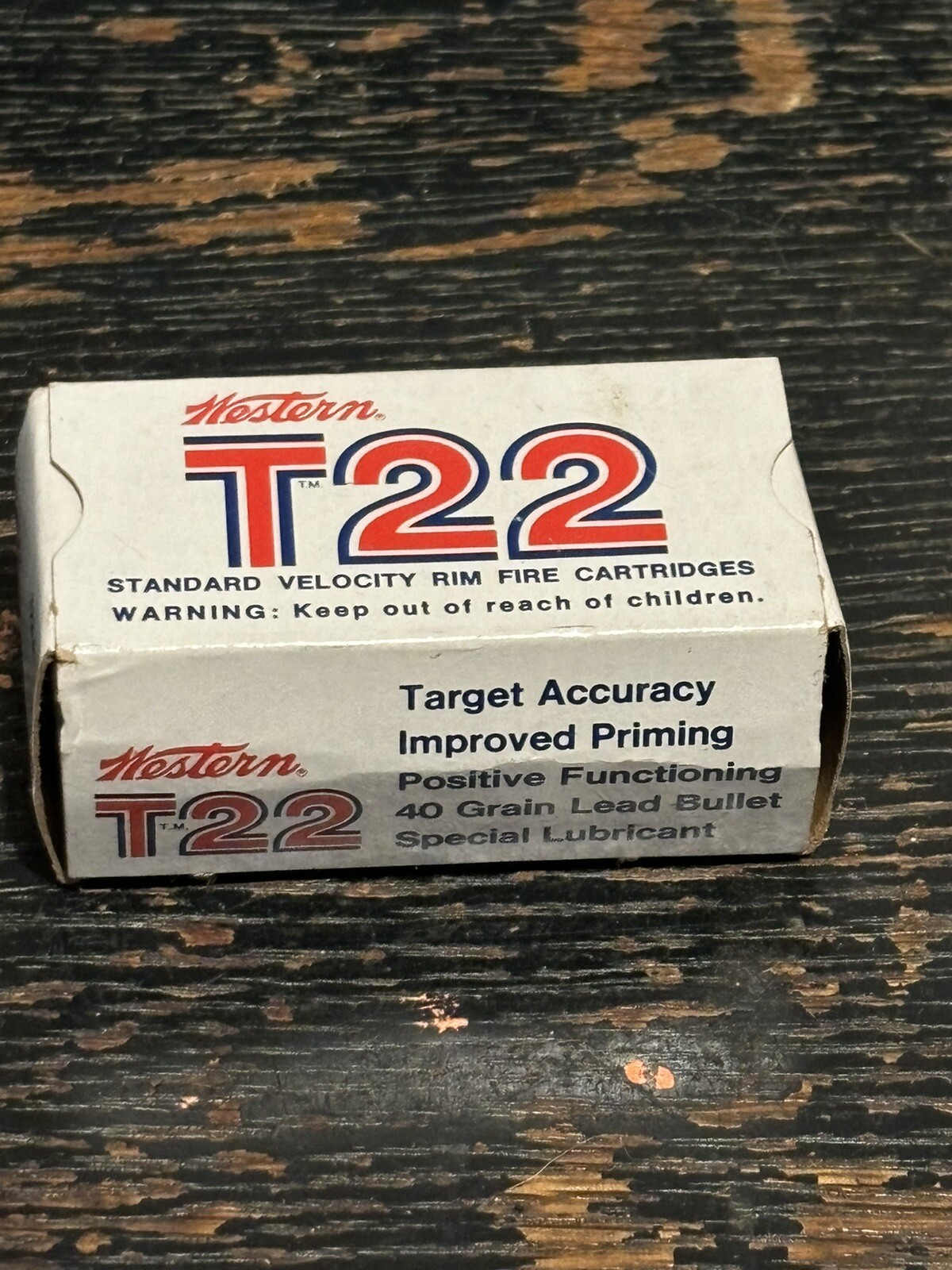 WESTERN T22 Short Long Rifle Rim Fire Empty Box | eBay