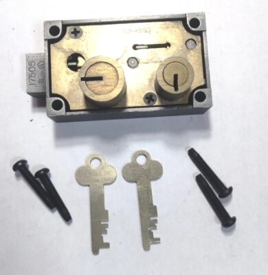 LOCKSPORT - Diebold 17505 497L RH Safe Dep. Box Lock 2 Renter Keys, No ...