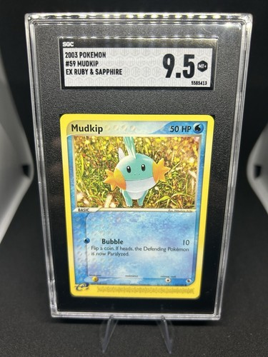 2003 Pokémon #59 Mudkip Ex Ruby & Sapphire SGC Grade 9.5 | eBay
