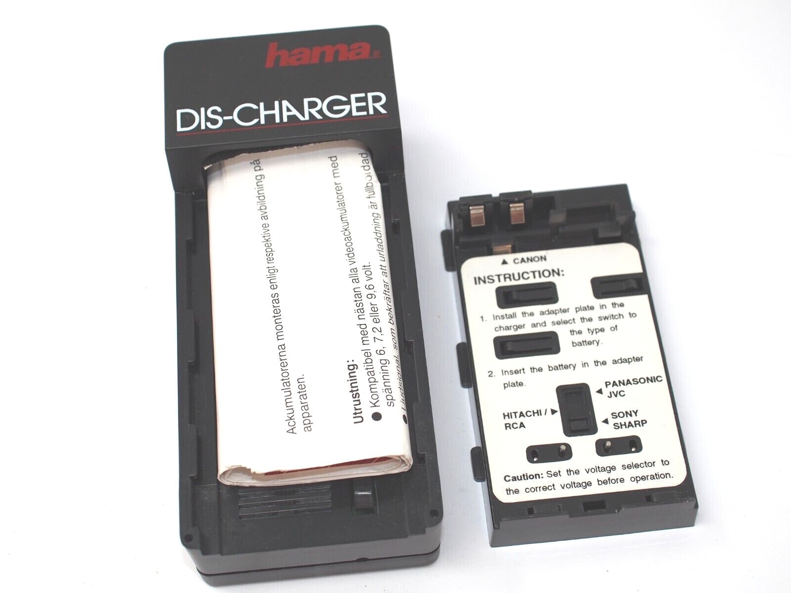 Hama Dis-Charger for 6v, 7.2V & 9.6V Camcorder Batteries (46499) | eBay