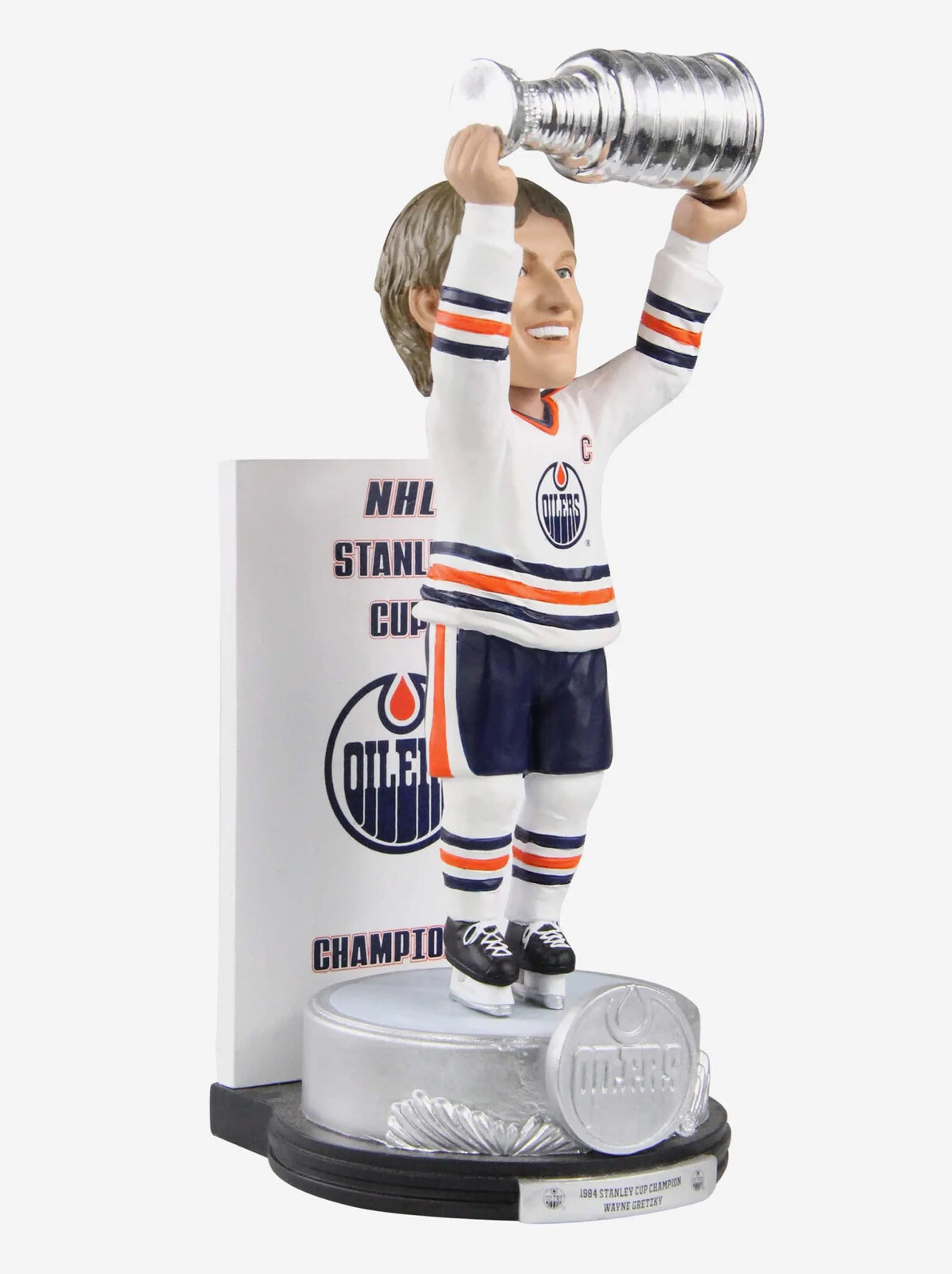 WAYNE GRETZKY Edmonton Oilers NHL Stanley Cup Trophy Celebration ...