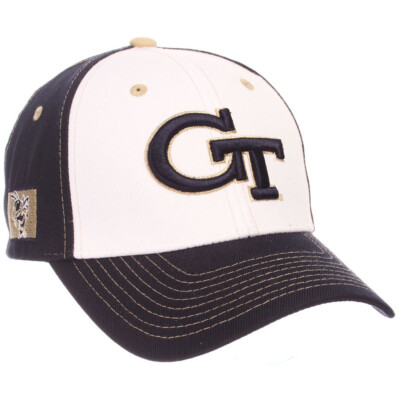 Georgia Tech Yellow Jackets GT Zephyr Panama Curved Visor Snapback Cap ...