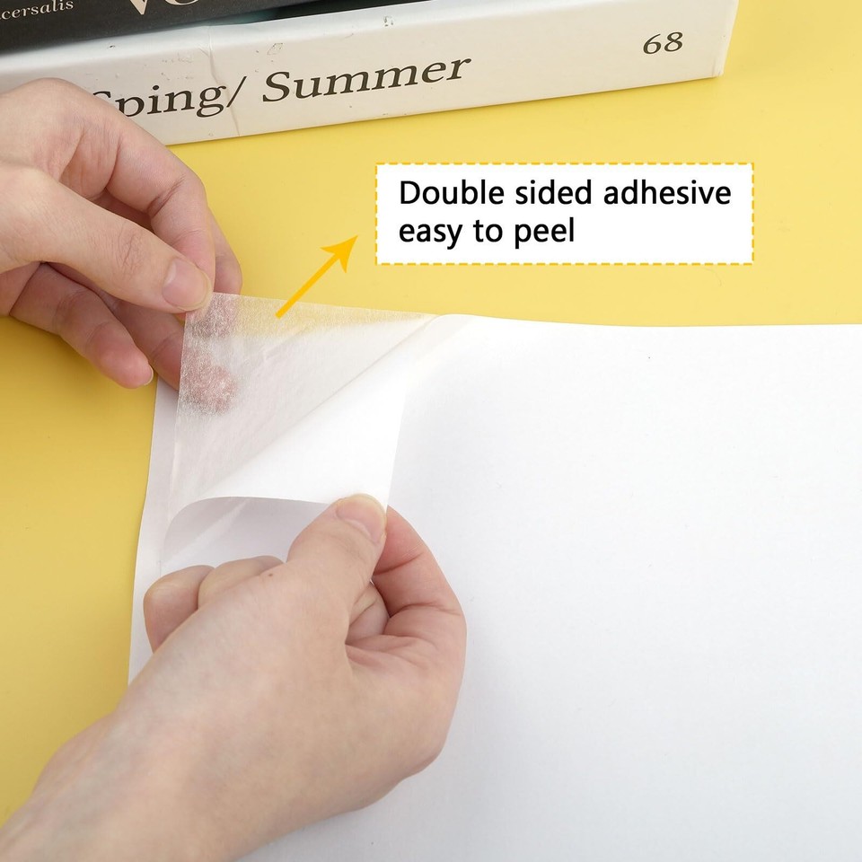 Double Sided Adhesive Sheets - 14 Pcs A4 Self-Adhesive Tape | eBay UK