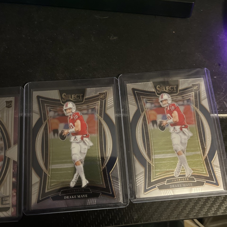 drake maye rookie lot blue hyper and base 4 card | eBay