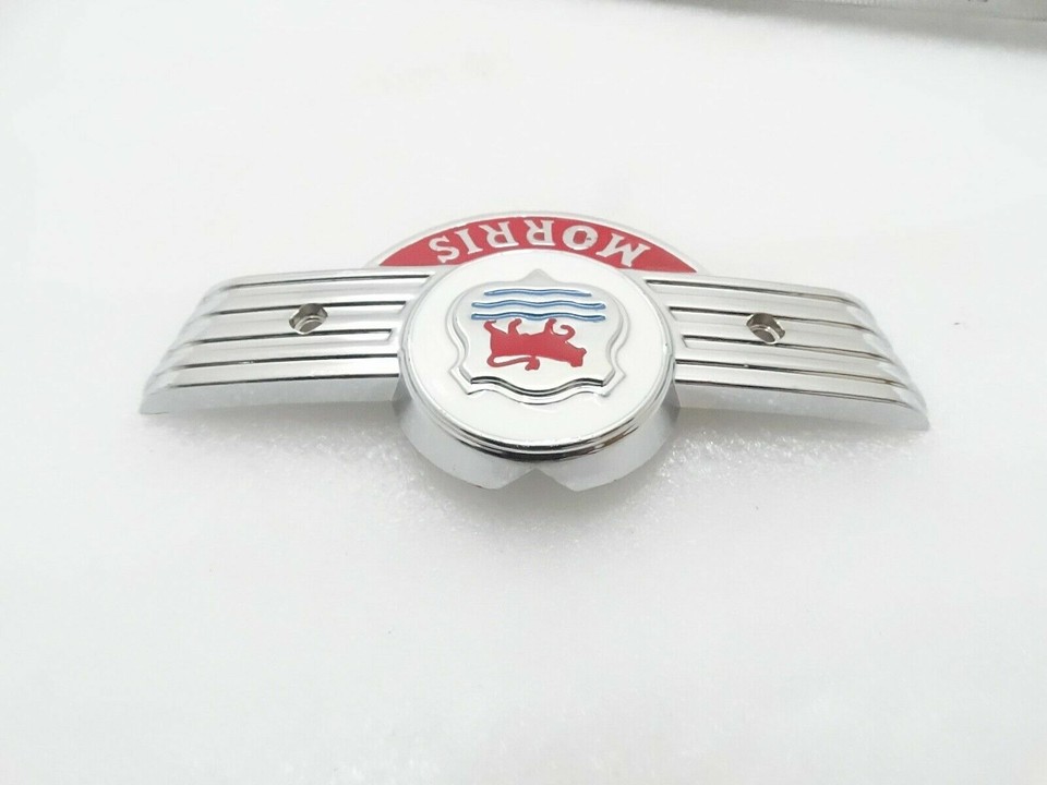 Vintage Morris Car Diggy Chrome PLASTIC Badge/Logo/Emblem | eBay UK