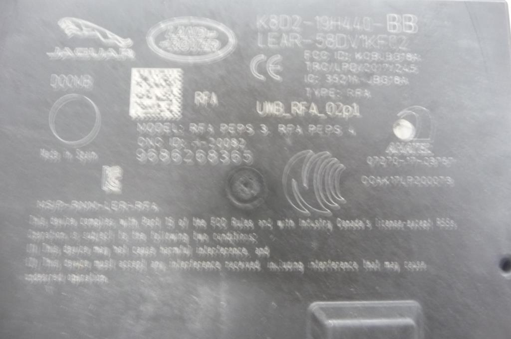 Lr117932 Range Rover 19-20 K8D219H440BB Keyless Entry Module ECU for ...