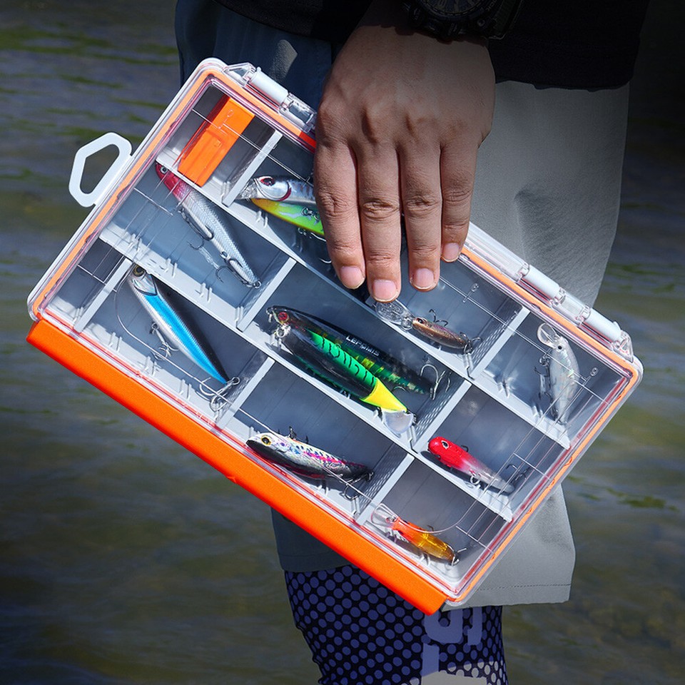 Fishing Accessories Tool Storage Box with Removable Dividers Fishing ...