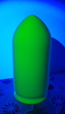 Uranium Glass 1900s Custard Bullet Lamp Shade | eBay