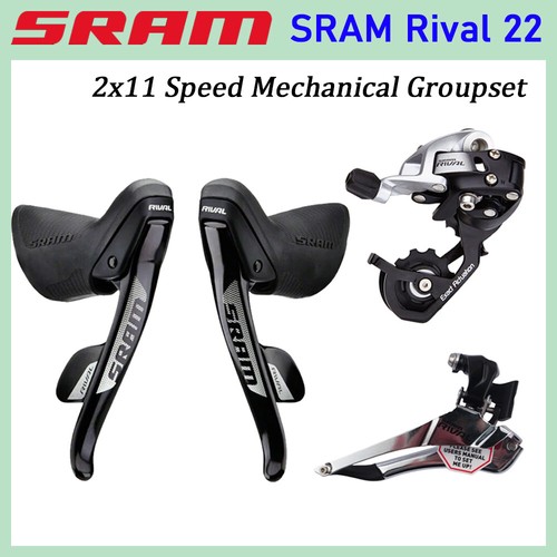 Sram Rival 22 2x11 Speed Groupset Shifter Derailleur Road Gravel ...