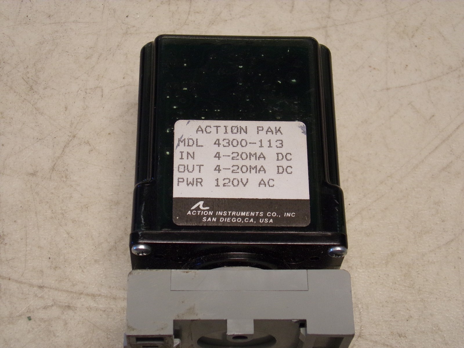 Action Pak 4300-113 4-20 mA DC 120 VAC Signal Conditioner Isolator ...