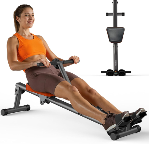 Hydraulic Rowing Machine, 16 Resistance Levels, 300LBS Capacity for ...