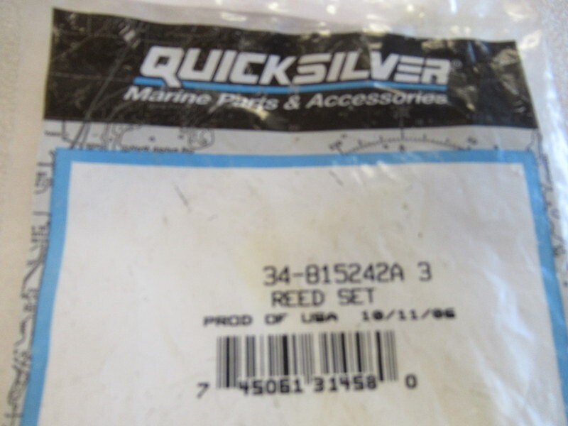 E31 Genuine Mercury Quicksilver 34-815242A 3 Reed Set OEM New Factory ...
