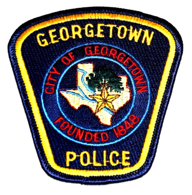 GEORGETOWN – POLICE - TEXAS Sheriff Police Patch STATE SHAPE OUTLINE ...