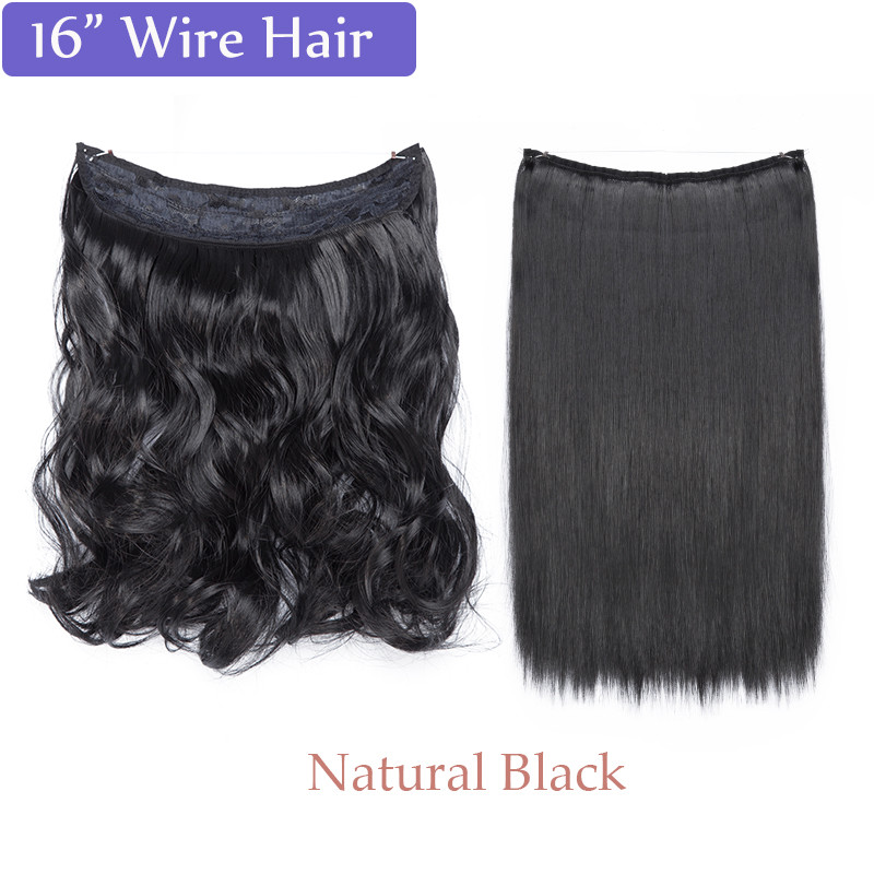 Mega Thick Hidden Band Secret Wire In Wavy Hair Extensions Hair Piece ...
