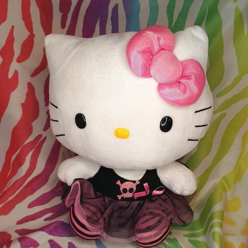 TY Sanrio Hello Kitty Goth Emo Punk 12" Plush 2013 | eBay