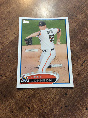 2012 Topps #543 Josh Johnson, Marlins nm ib | eBay