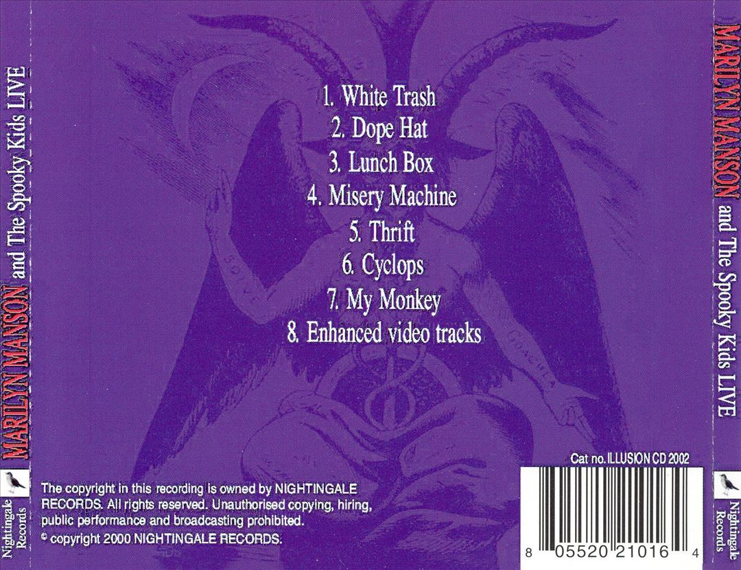 Live by Marilyn Manson & Spooky Kids (CD, 2002) for sale online | eBay