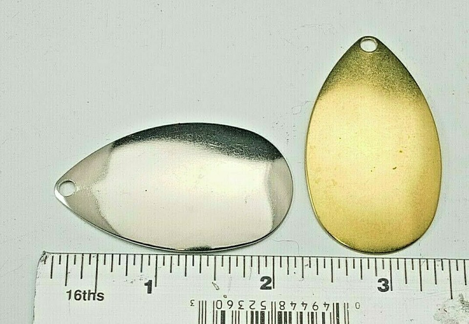 24-Pack Indiana spinner blades size 8 Nickel and Brass | eBay