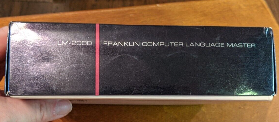 Franklin Computer Language Master Electronic Dictionary Thesaurus ...