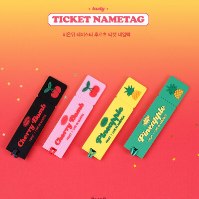 BE ON D TASTY FRUITS TICKET NAME TAG/Luggage Tags Card Holder Suitcase ...