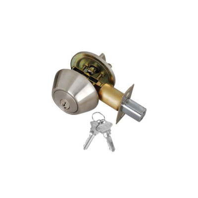 Premier Lock DB04C Stainless Steel Deadbolt Door Lock w/ 2 SC1 Keys | eBay