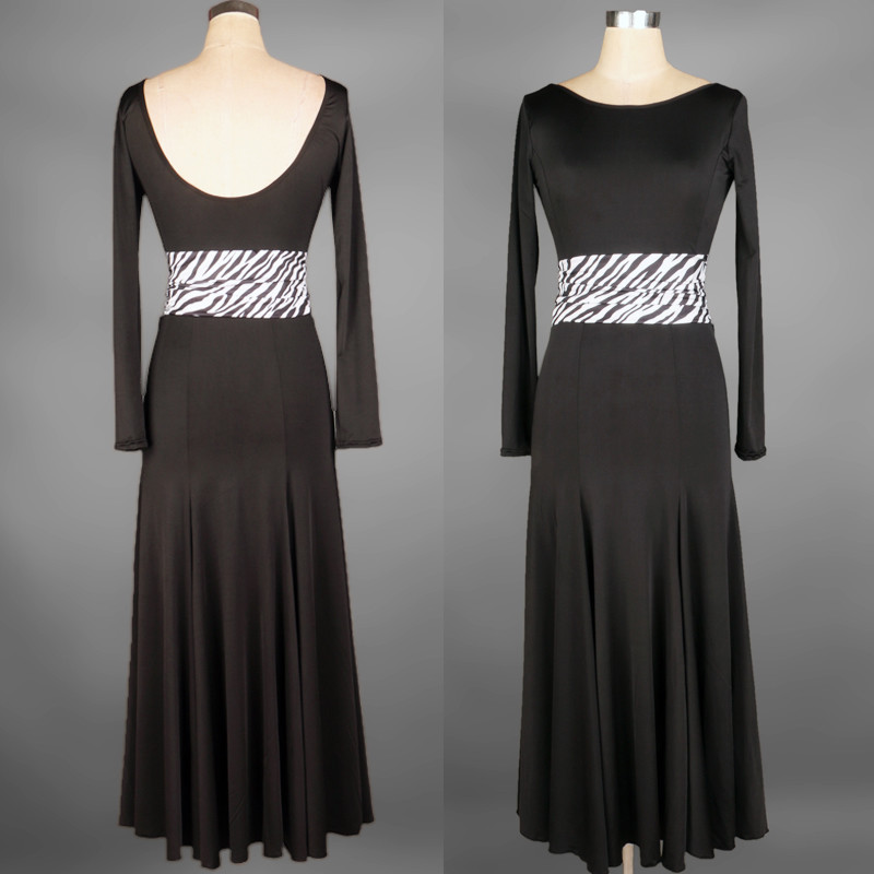 Latin Ballroom Dance Dress Modern Salsa Waltz Standard Long Dress#F012 ...