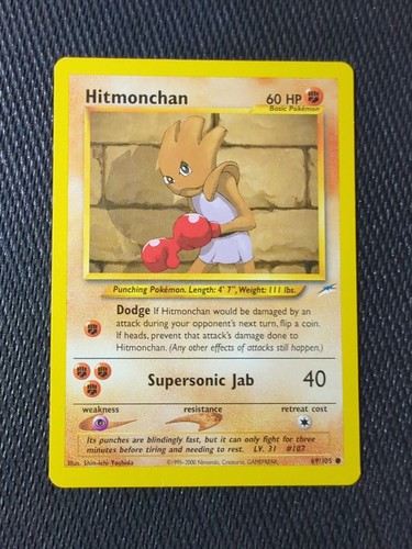 Pokémon TCG Hitmonchan Neo Destiny 69/105 Regular Unlimited Common | eBay