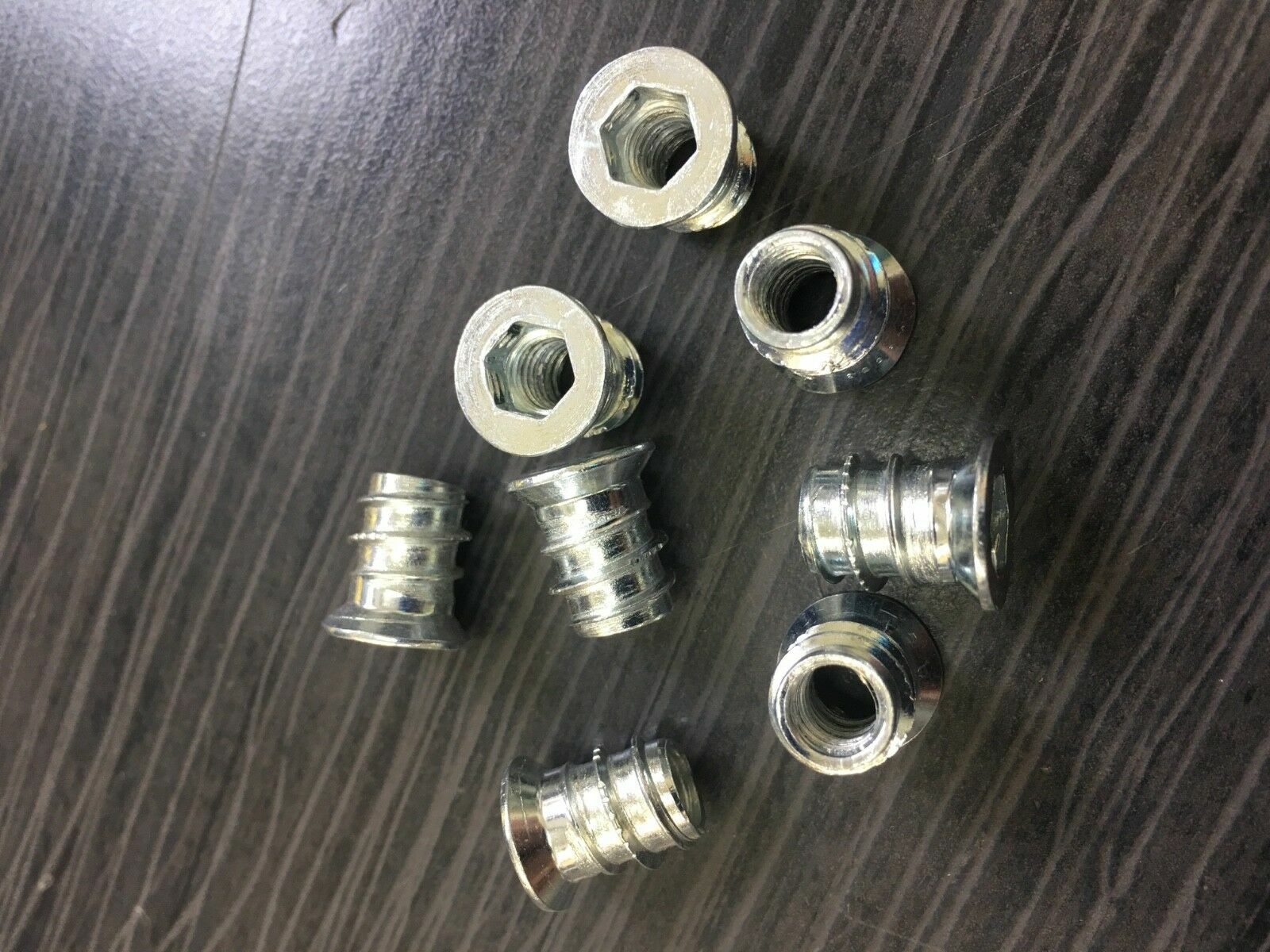 16 of Screw-In Threaded Sleeves ~ M6 ~ Dia ~ 7.5 ~ 16mm long ~ 6mm Hex ...