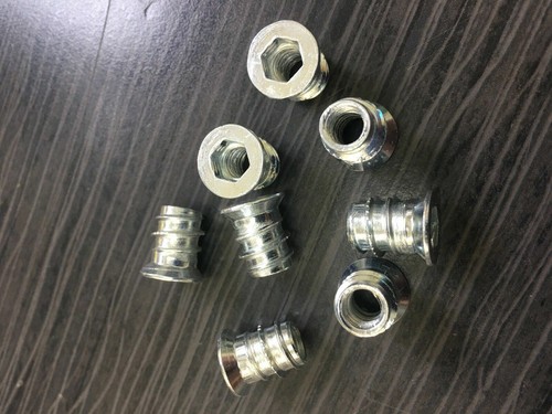 16 of Screw-In Threaded Sleeves ~ M6 ~ Dia ~ 7.5 ~ 16mm long ~ 6mm Hex ...