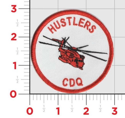 MARINE CORPS HMH-772 HUSTLERS QAR QUAL HOOK & LOOP RED EMBROIDERED ...