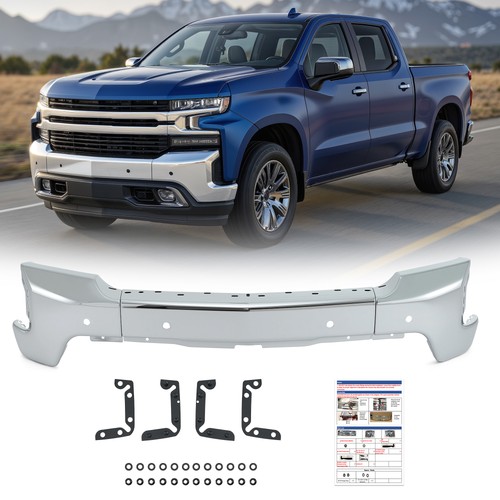 GM1002873 Split Steel Front Bumper Chrome Fit For Chevy Silverado 1500 ...