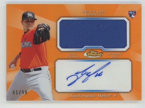 2013 Topps Finest - Autograph Jumbo Relic Rookie Refractor Jose ...