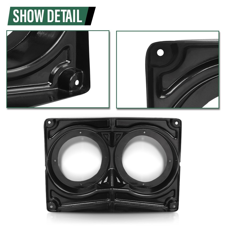 6.5" Overhead Roof Mount Speaker Pods Audio Kit Enclosure For Polaris ...