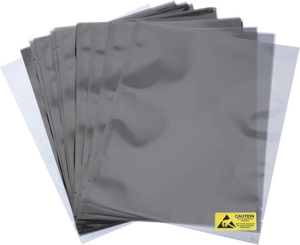 50Pcs Anti Static Bags ESD Shielding Bag Flat Open Top Anti Static Bag ...